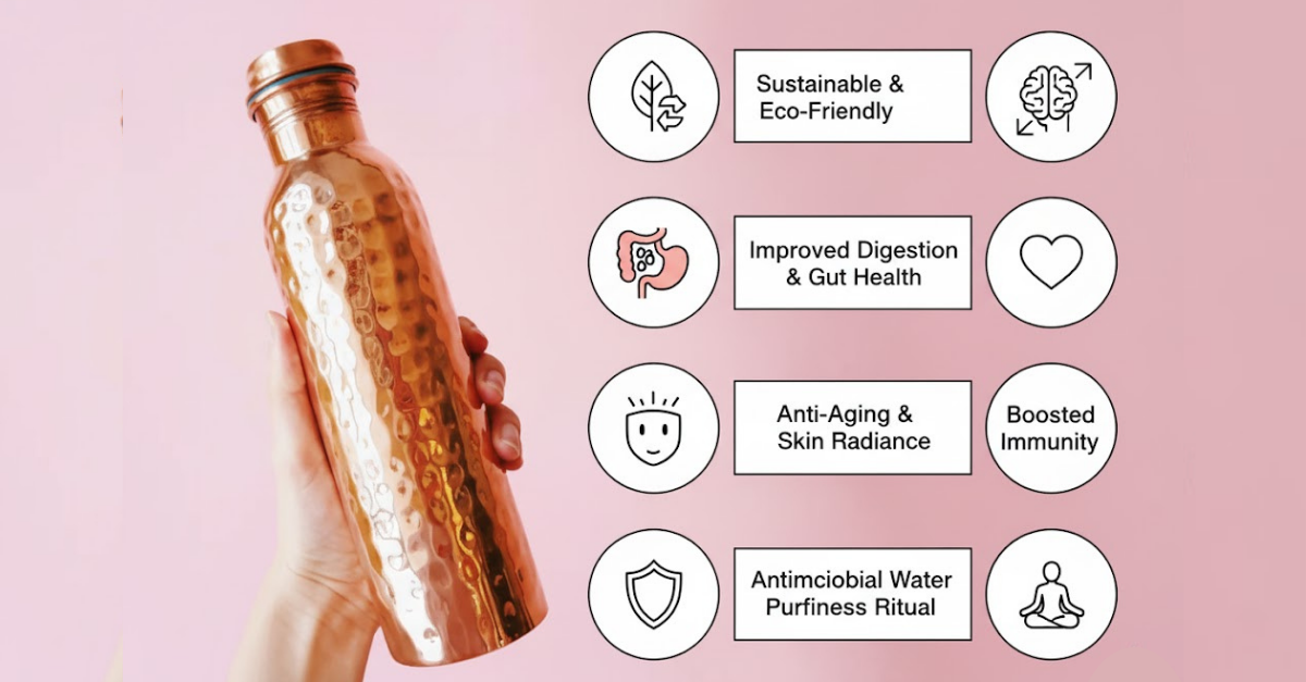 Copper Water Bottle Benefits Maximize Health, Sustainability, and ...